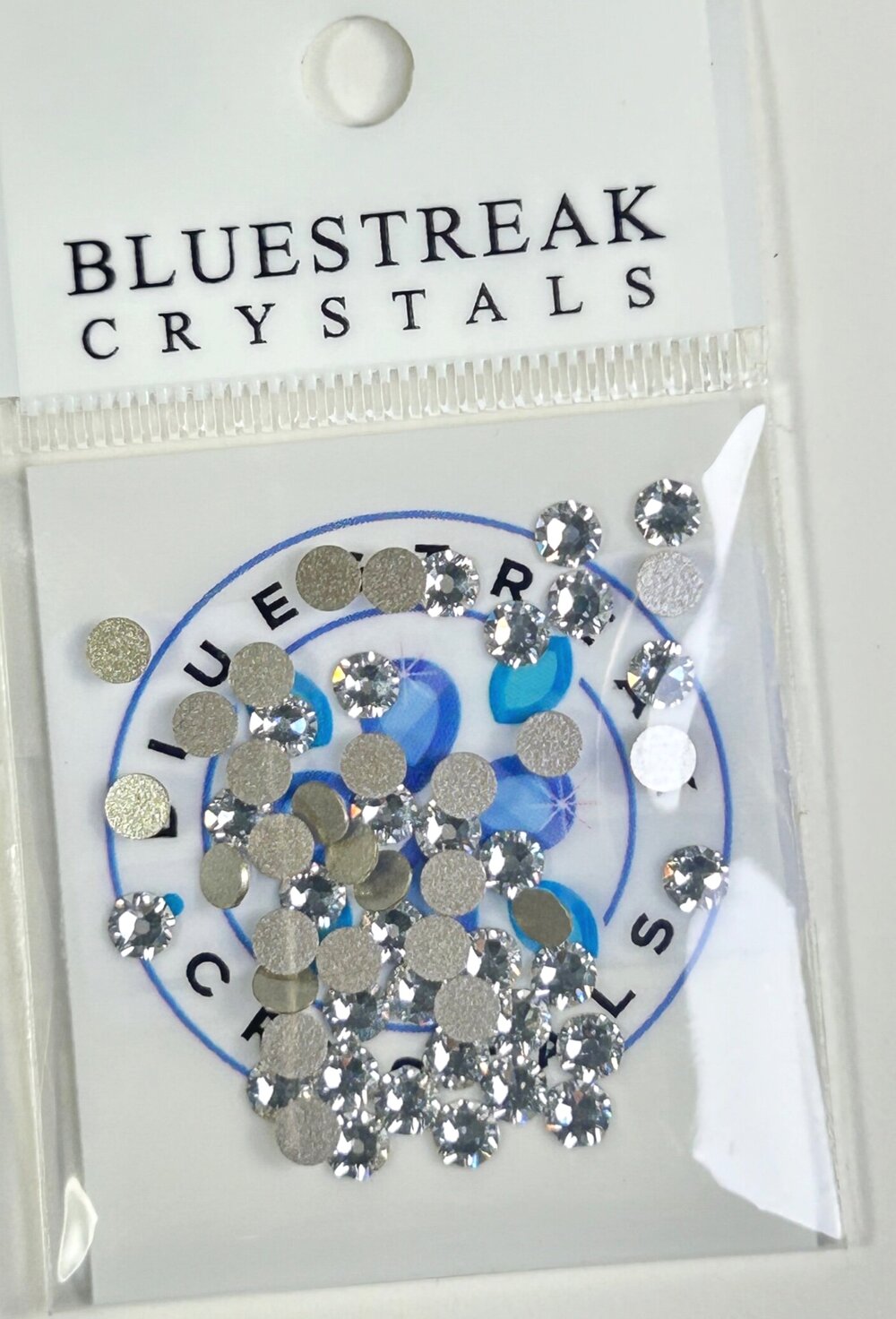 Bluestreak Crystals Serinity ROUND Rhinestones Flatback Non Hotfix SS3 ...